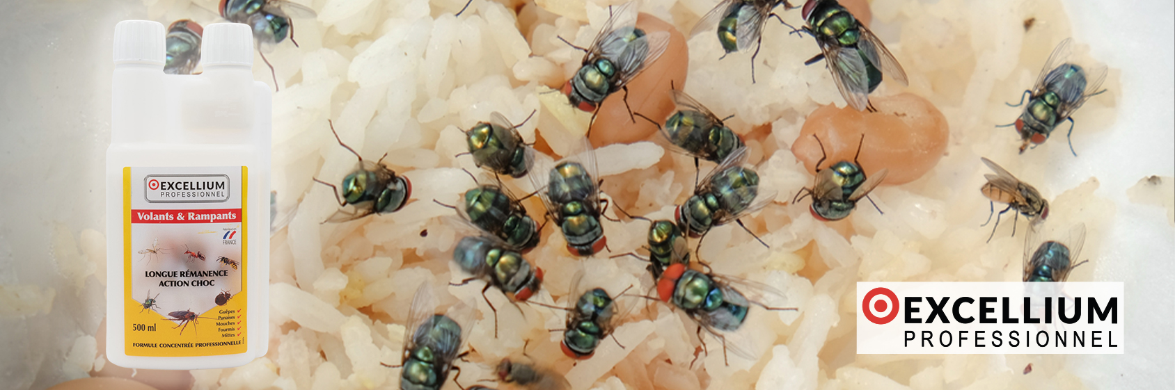 Insecticide anti-mouches concentré Excellium flacon doseur 500ml